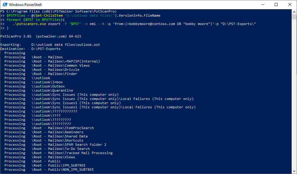 PstScan Pro - PST Walker Software